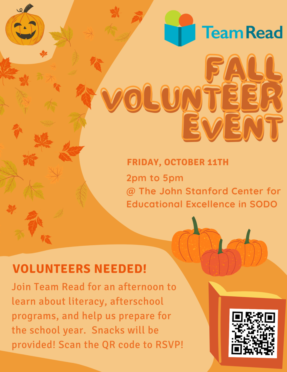 Join Us for Fall Volunteering! | Team Read